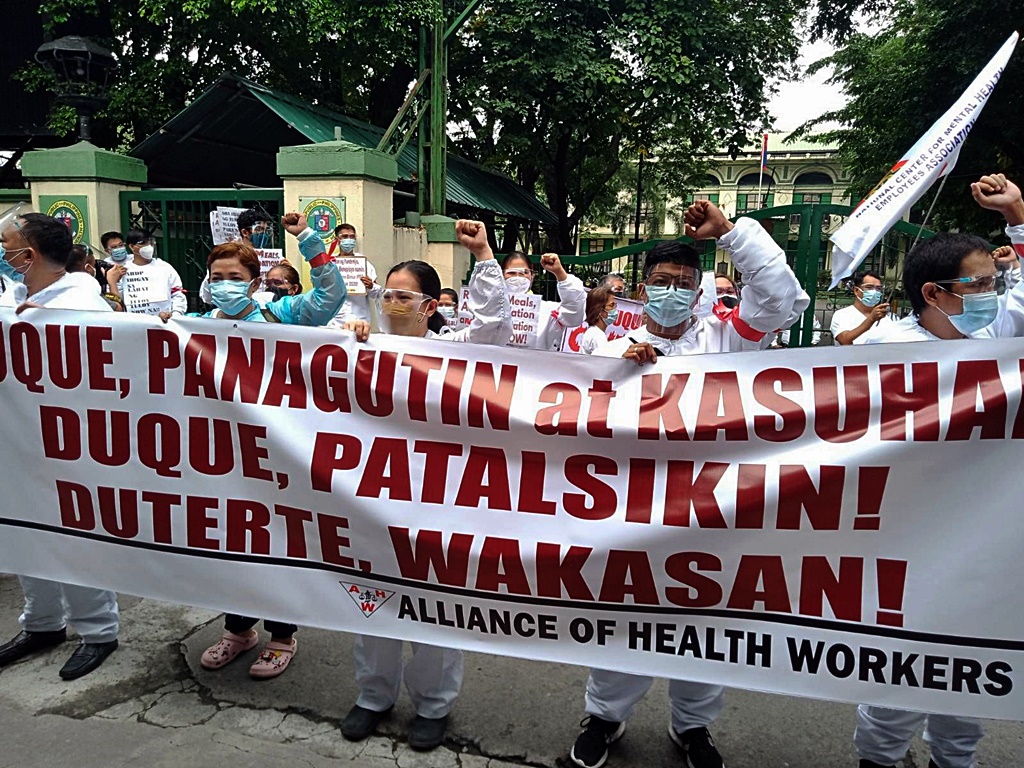 Duque must go! Give benefits due to all health workers now! - Anakpawis ...